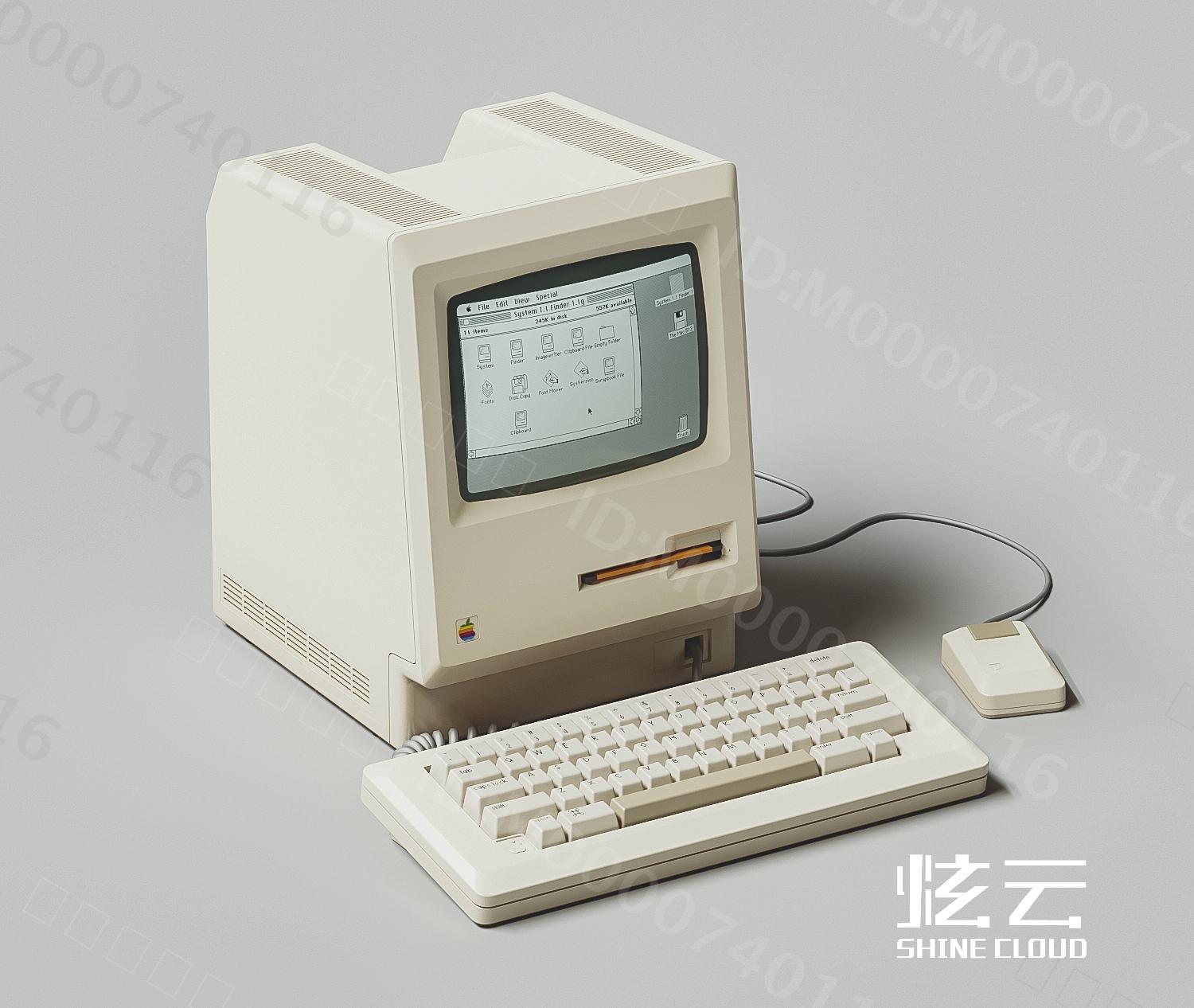 3D模型-初代苹果电脑模型-M0000740116-炫云云模型网