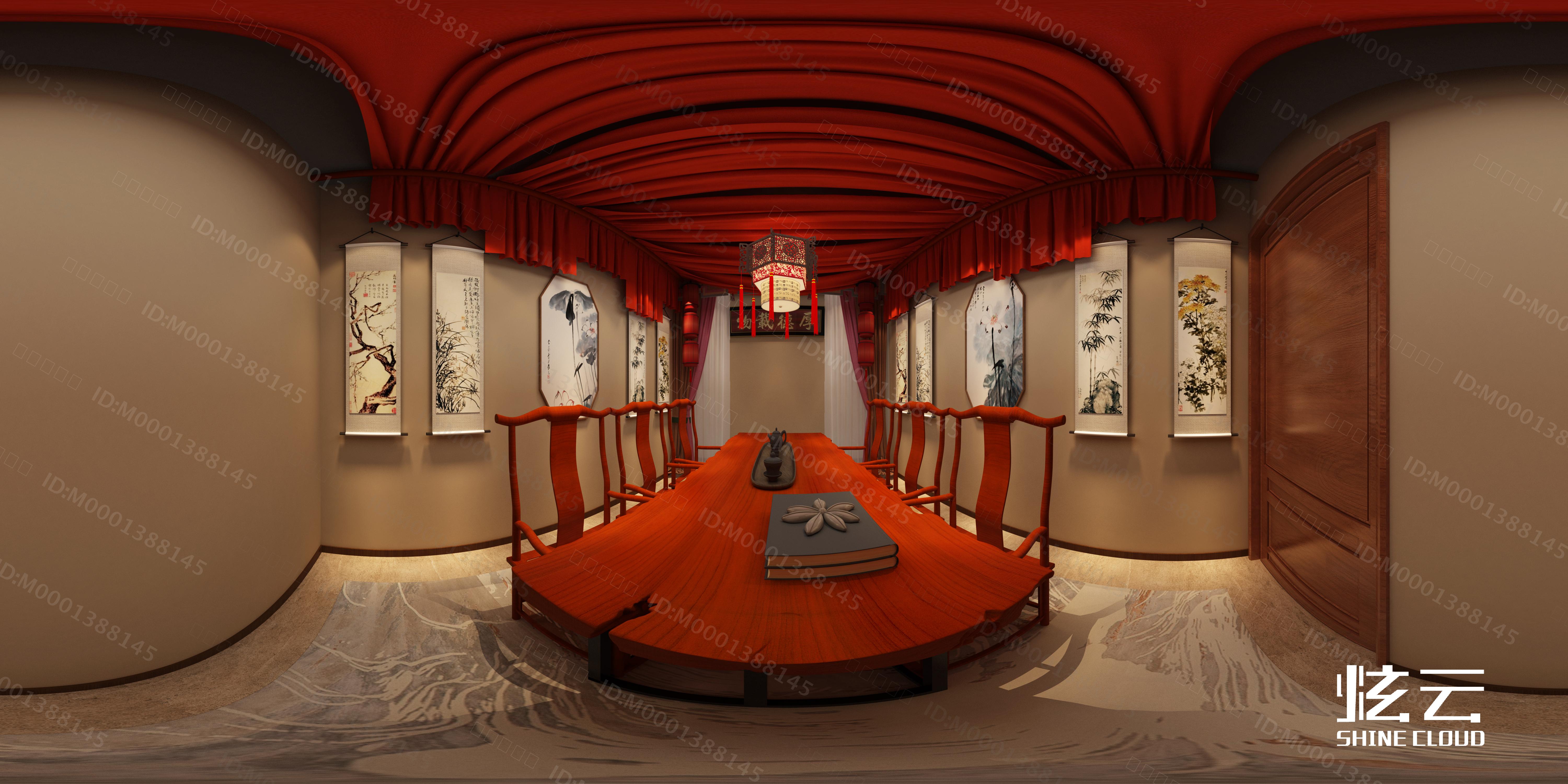 3D模型-中式剧本杀包间全景模型-M0001388145-炫云云模型网