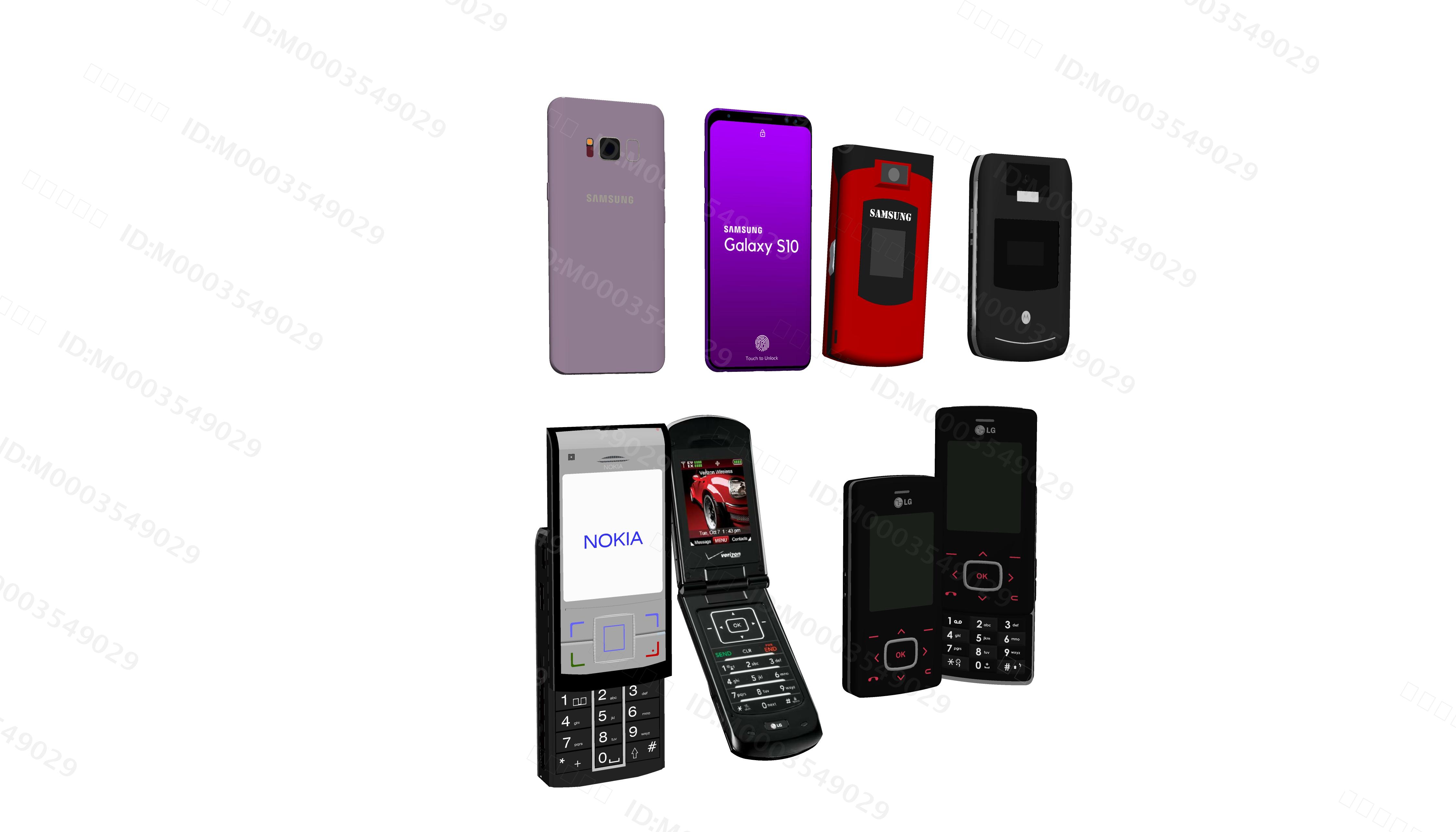 3D模型-现代手机模型-M0003549029-炫云云模型网