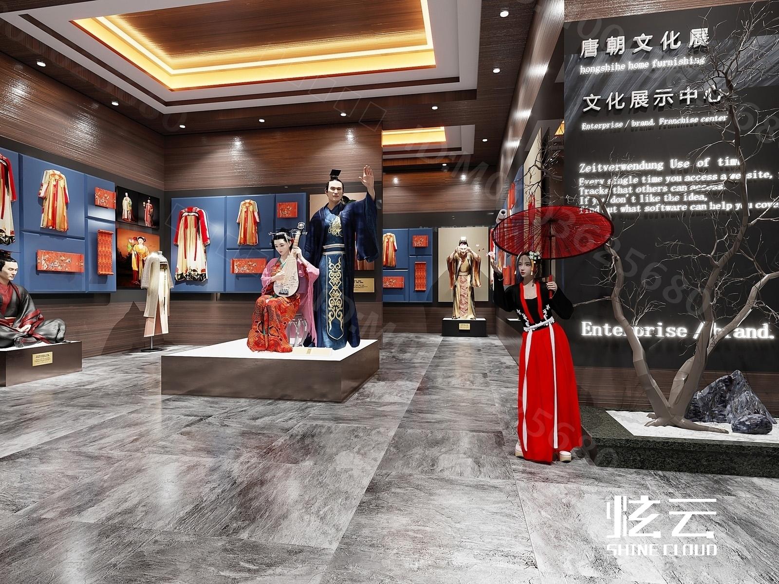 3D模型-新中式唐朝服饰体验馆模型-M0003625680-炫云云模型网