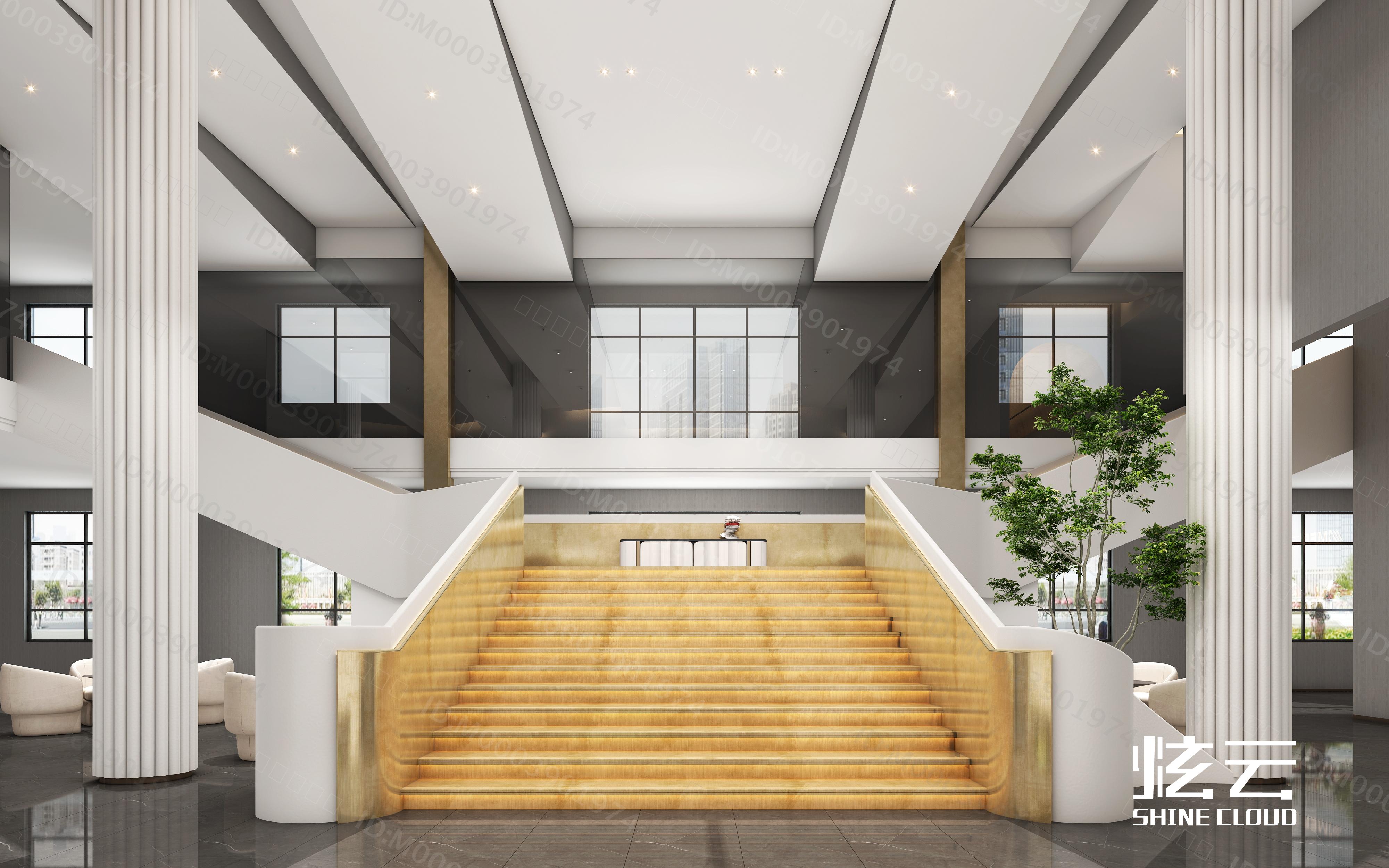 3D模型-现代公司大堂模型-M0003901974-炫云云模型网