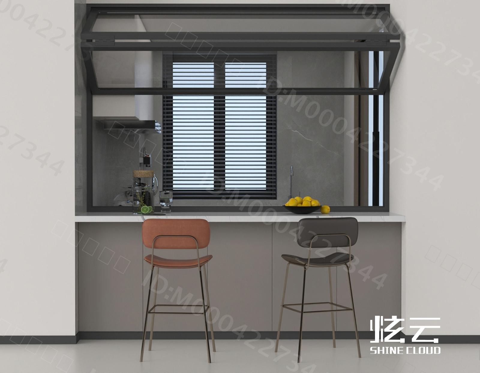 3D模型-现代折叠窗模型-M0004227344-炫云云模型网