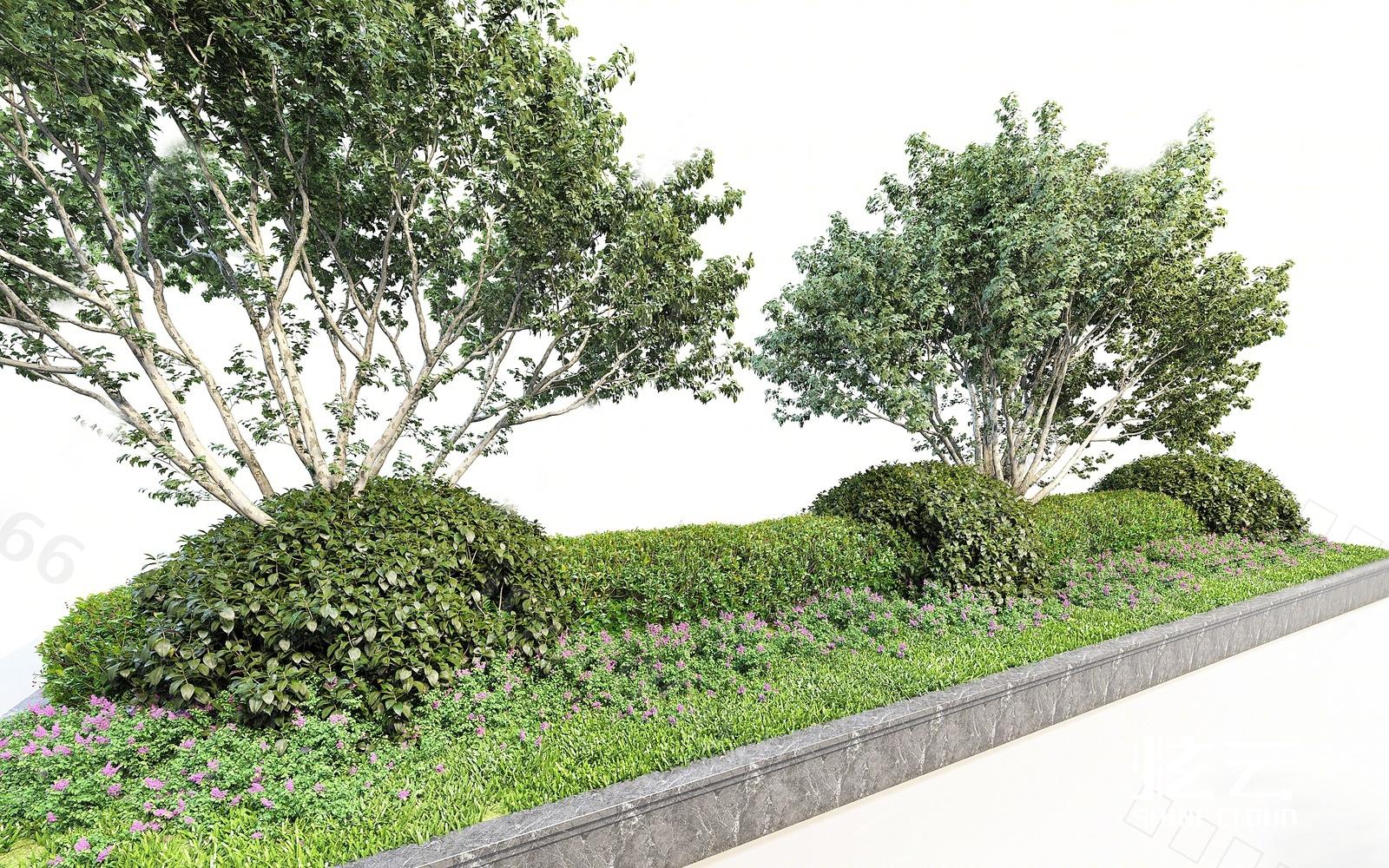 3D模型-现代户外花坛模型-M0004247166-炫云云模型网