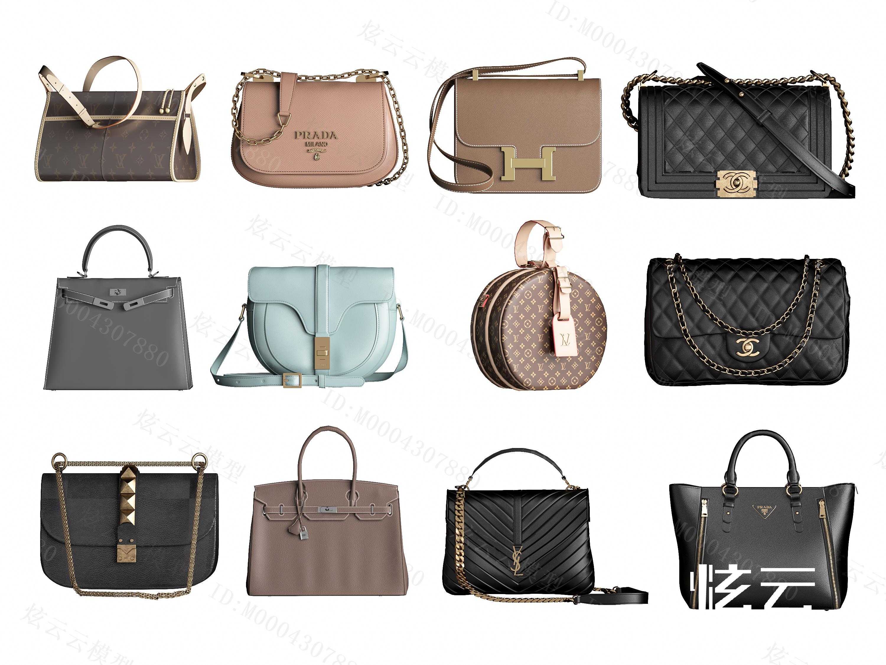 3D模型-现代女士包包模型-M0004307880-炫云云模型网